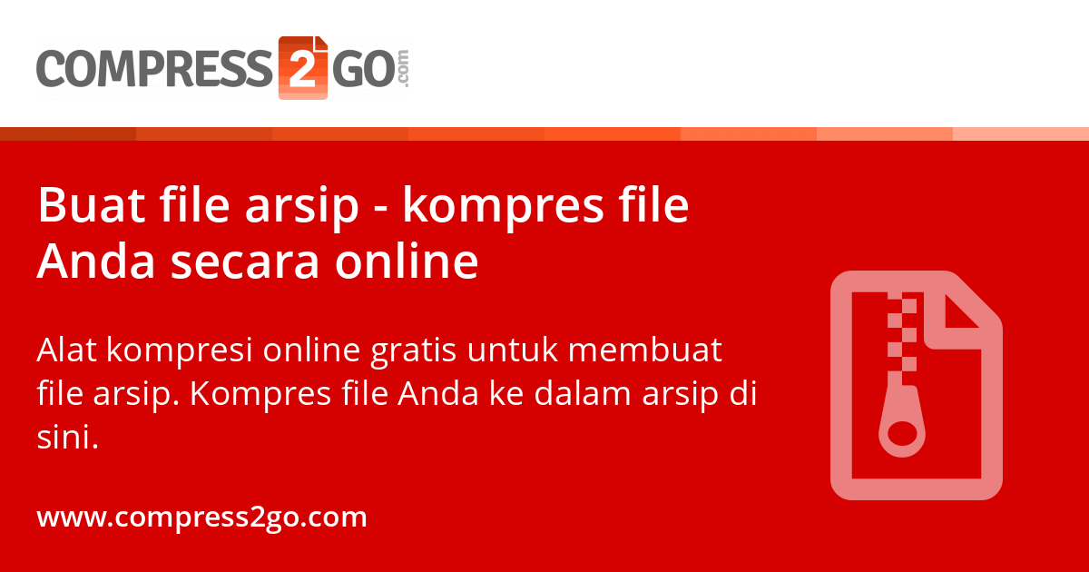 Buat file arsip - kompres file Anda secara online